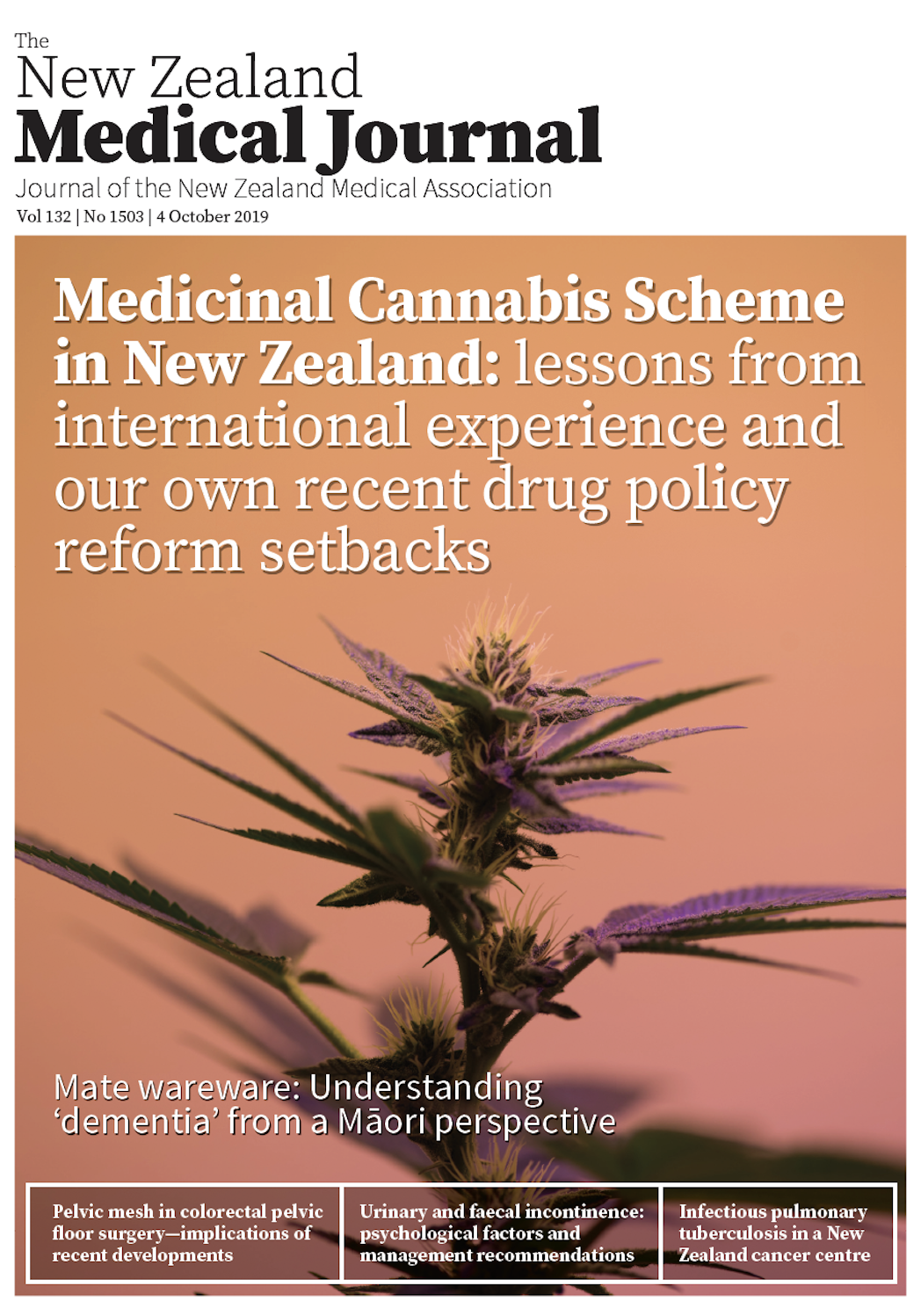 Vol. 132 No. 1503 - The New Zealand Medical Journal