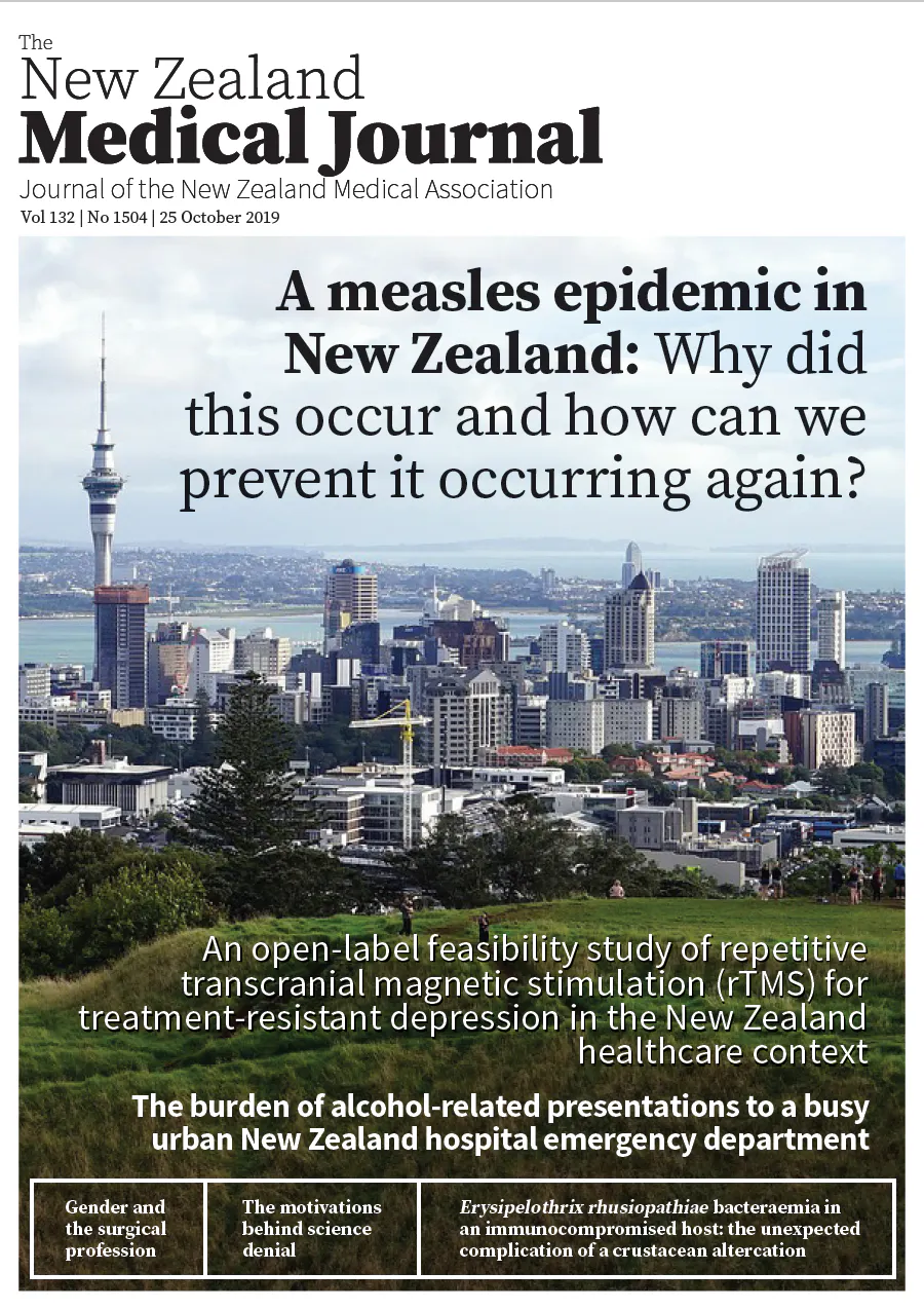 Vol. 132 No. 1504 - The New Zealand Medical Journal