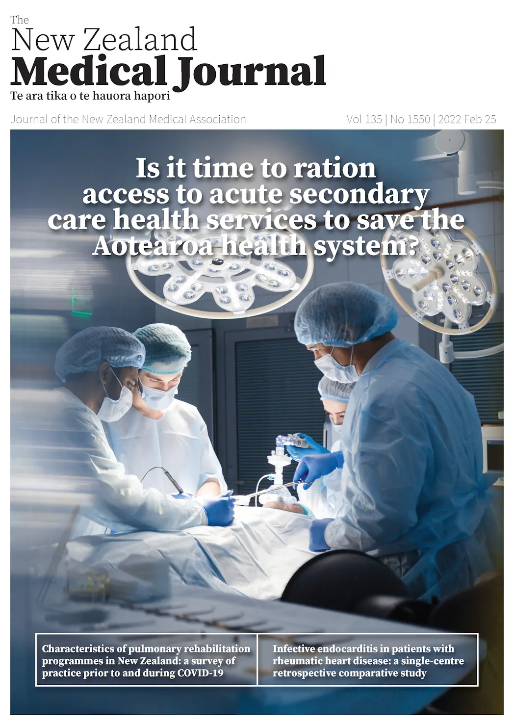 Vol. 135 No. 1550 - The New Zealand Medical Journal