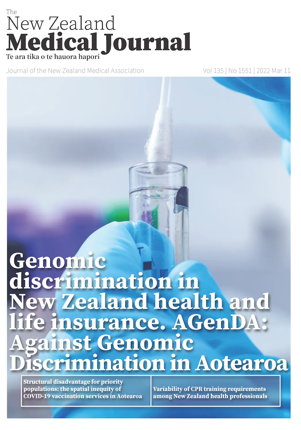 Vol. 135 No. 1551 - The New Zealand Medical Journal